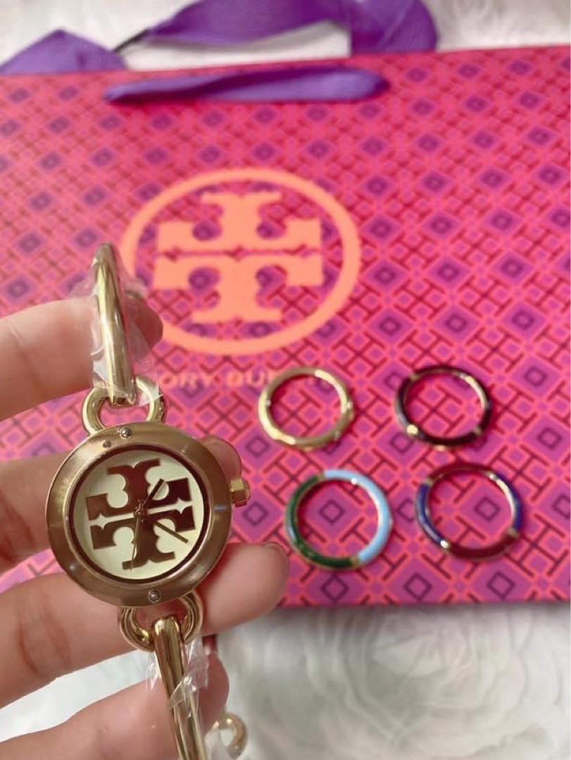 TORY BURCH MILLER SET WITH BEZELS AUTHENTIC WATCH, Women's Fashion ...