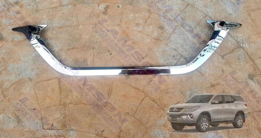 Toyota Fortuner 2nd Generation 2016 - 2022 License Plate Trim Chrome ...