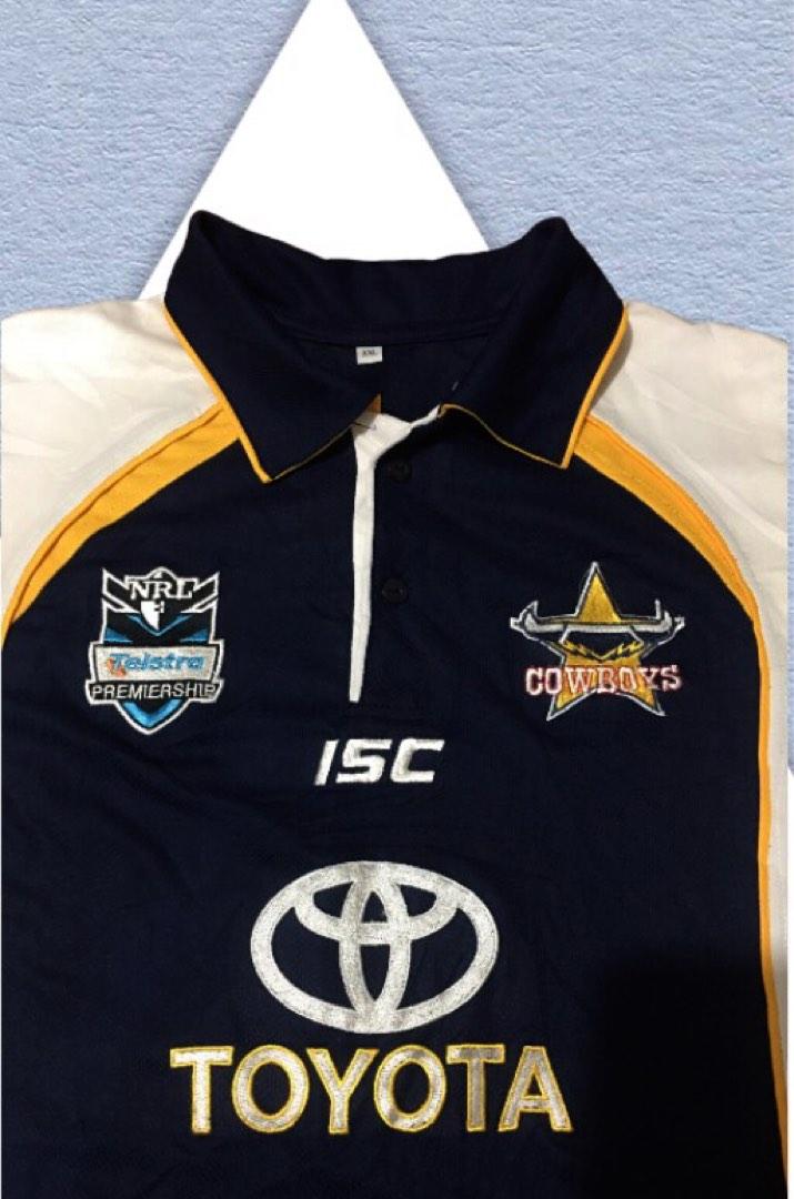 Toyota spons by Cowboys & NRL Tri Color Dri-fit Casual Polo Shirt, Men ...