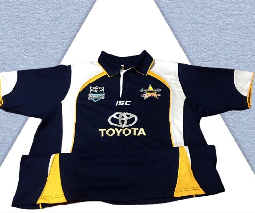 Toyota spons by Cowboys & NRL Tri Color Dri-fit Casual Polo Shirt, Men ...