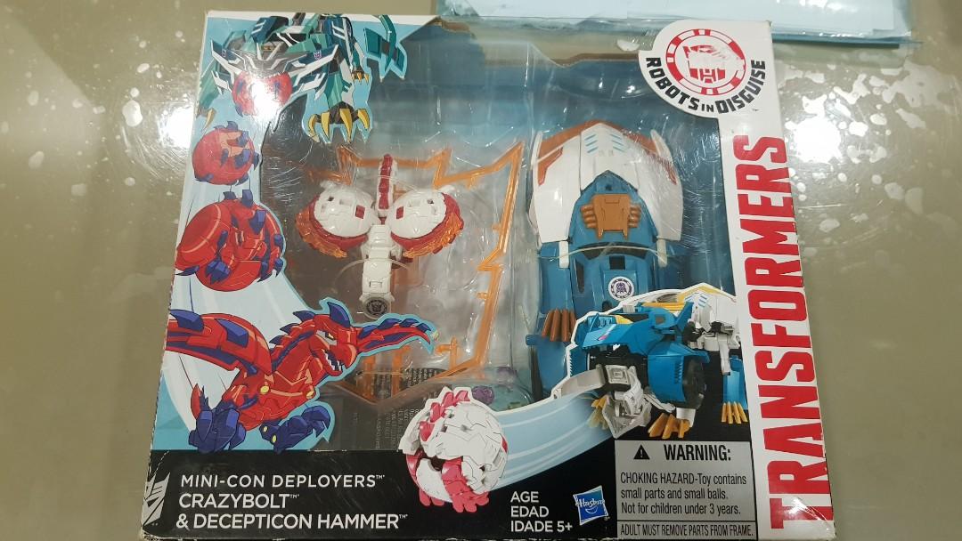 Transformer RID Decepticon Hammer and Crazybolt, Hobbies & Toys, Toys ...