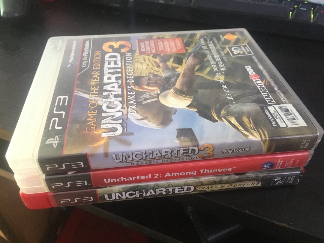Uncharted trilogy ps3 games (bundle), Video Gaming, Video Games ...