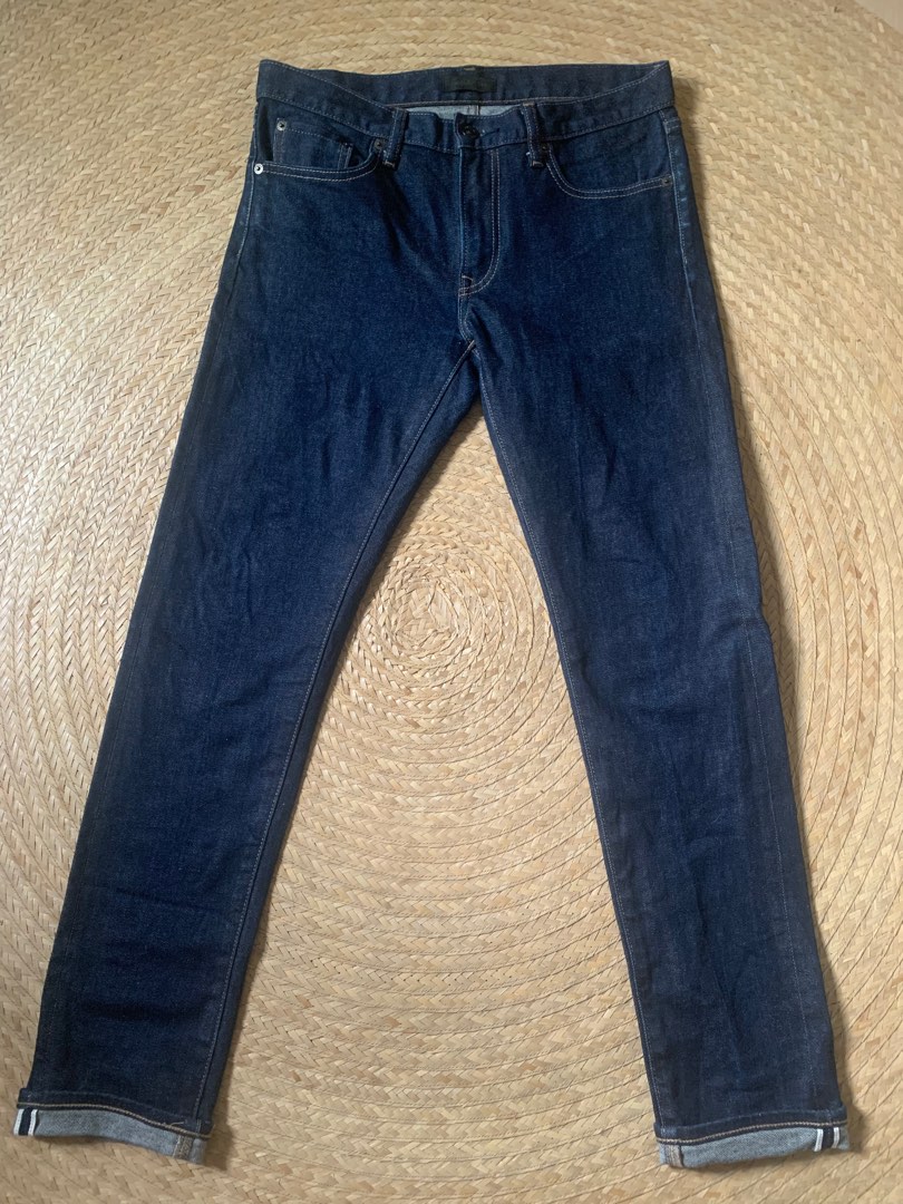 Uniqlo Selvedge Jeans Size 32, Men's Fashion, Bottoms, Jeans on Carousell