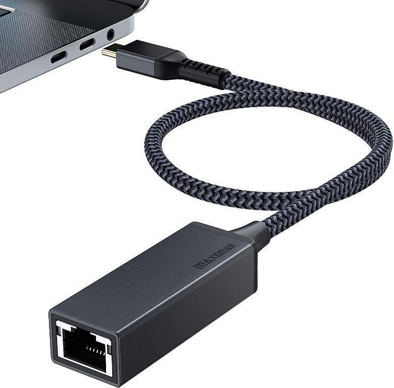 USB C to Ethernet Adapter,Maxonar USB-IF Certified RJ45 to Thunderbolt ...