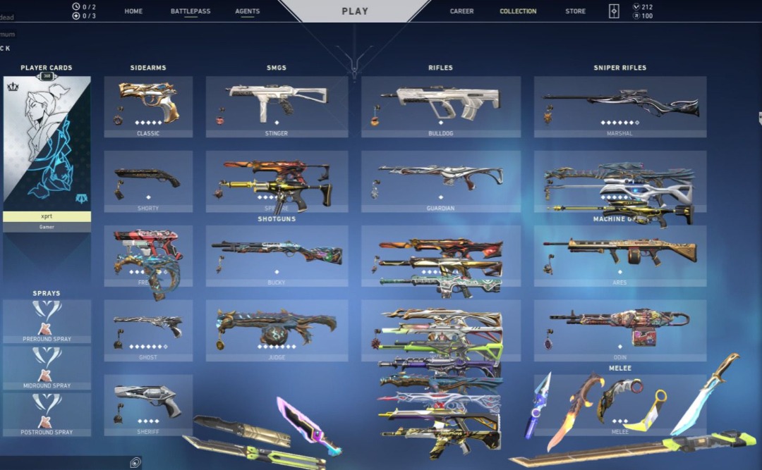 WTT/WTS valorant account 32 premium skins, Video Gaming, Gaming ...