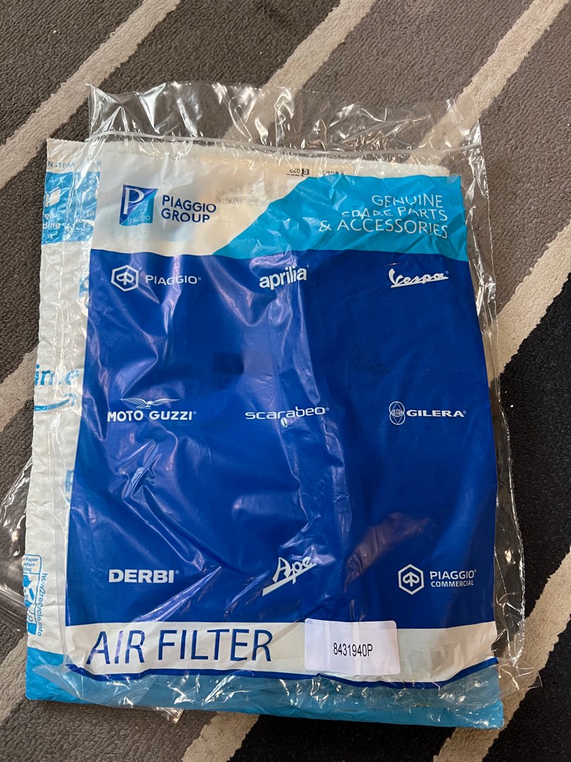 Vespa Genuine PIAGGIO Premium Air Filter for Vespa LX, Motorcycles ...