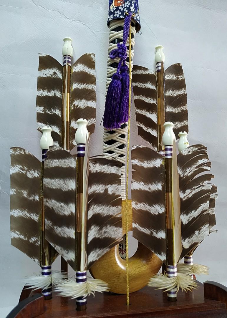 Vintage Japanese Miniature Bow and Arrow Festival Display, Hobbies ...