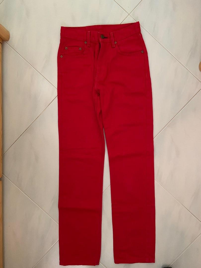 Vintage Red Levis Jeans, Men's Fashion, Bottoms, Jeans on Carousell