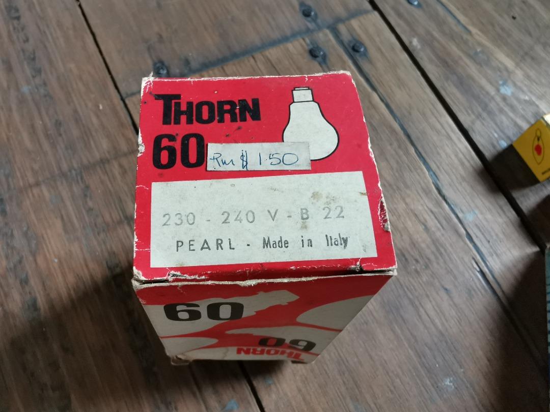 Vintage Thorn Light Bulb 60W, Furniture & Home Living, Lighting & Fans ...