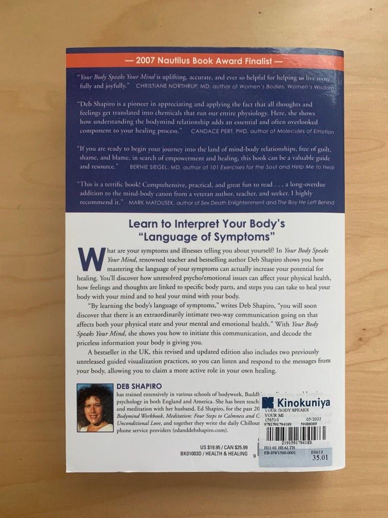 Your Body Speaks Your Mind by Deb Shapiro, Hobbies & Toys, Books ...
