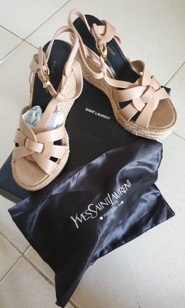 YSL tribute wedge, Women's Fashion, Footwear, Wedges on Carousell