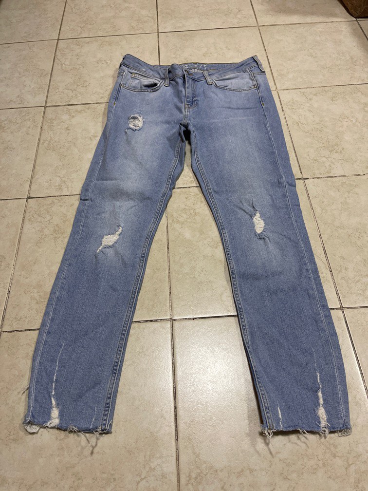 Zara Denim Ripped Jeans, Women's Fashion, Bottoms, Jeans & Leggings on ...