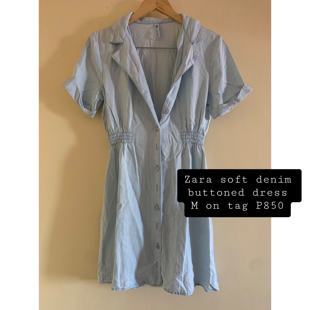 Zara soft denim dress, Women's Fashion, Dresses & Sets, Dresses on ...