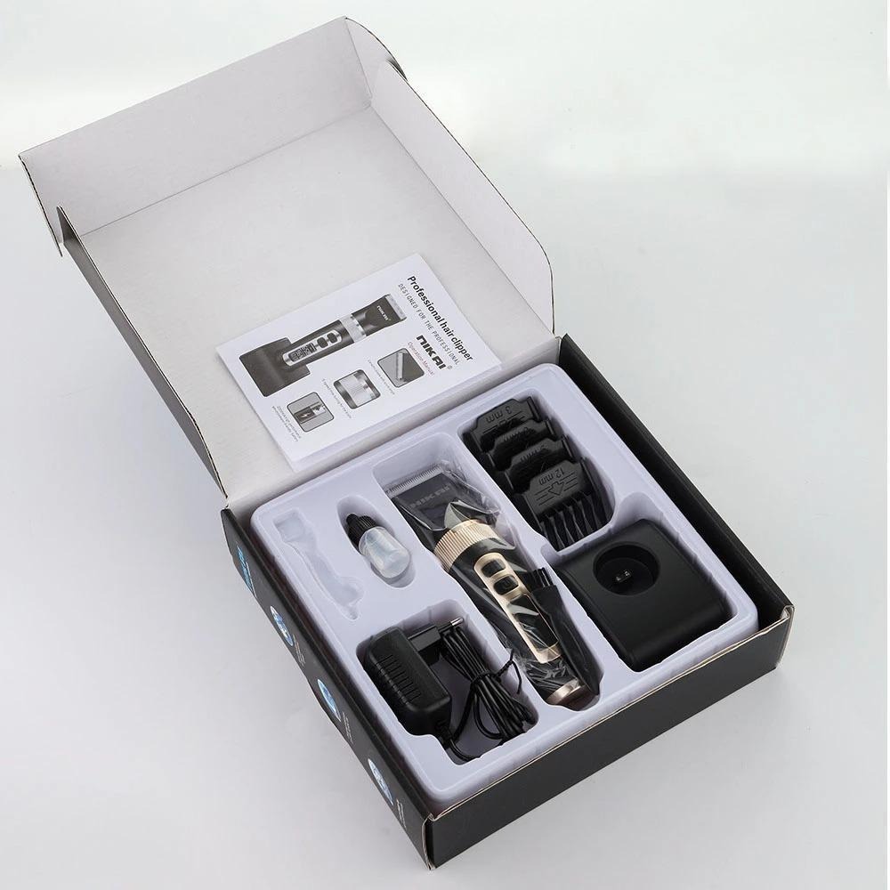 [1591] Professional Rechargeable Hair Clipper For Men Grooming (Black & Gold), Beauty & Personal ...