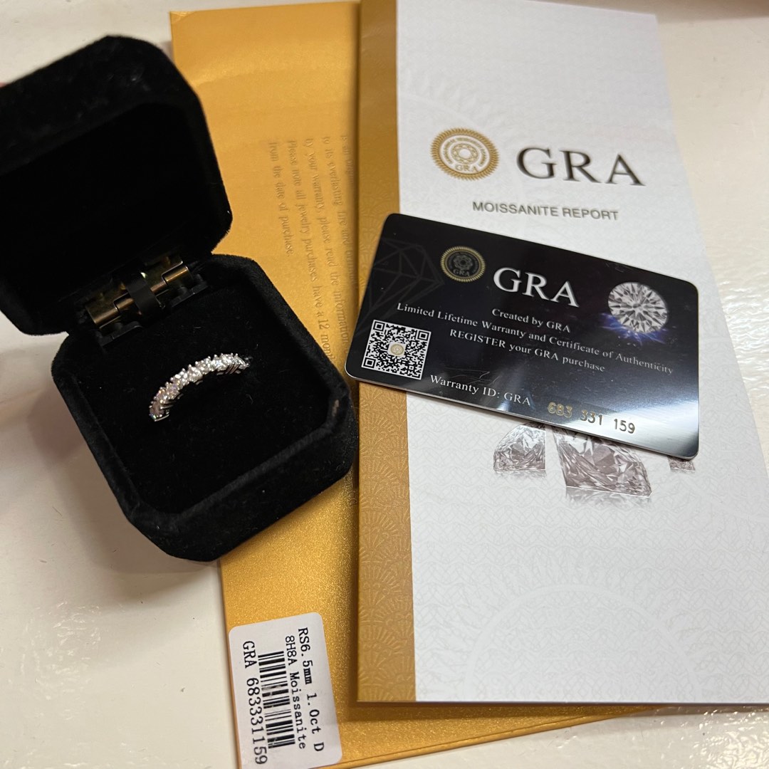 1 carat Real Moissanite Heart Cut Ring with GRA Certificate, Women's ...