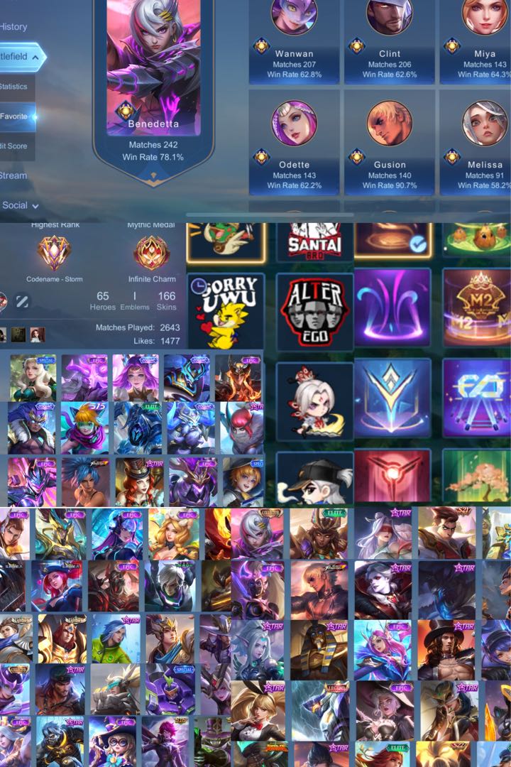 2 TITLE/2COL/1LEGEND| SEMI STACKED MOBILE LEGENDS/ML/MLBB ACCOUNT ...