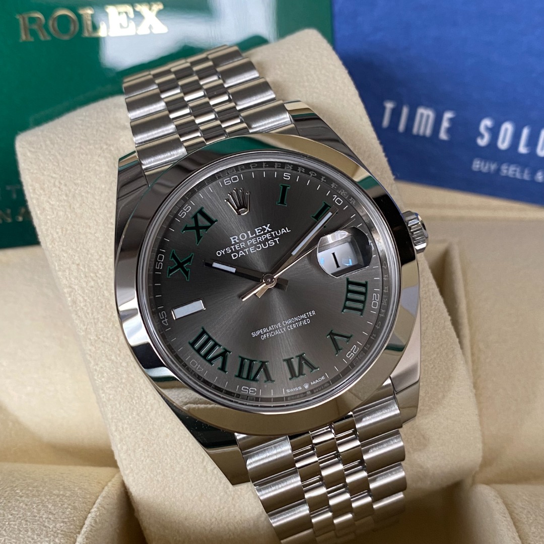 全新 ROLEX Datejust 41 126300 wim jub 2022/2月, 名牌, 手錶 - Carousell