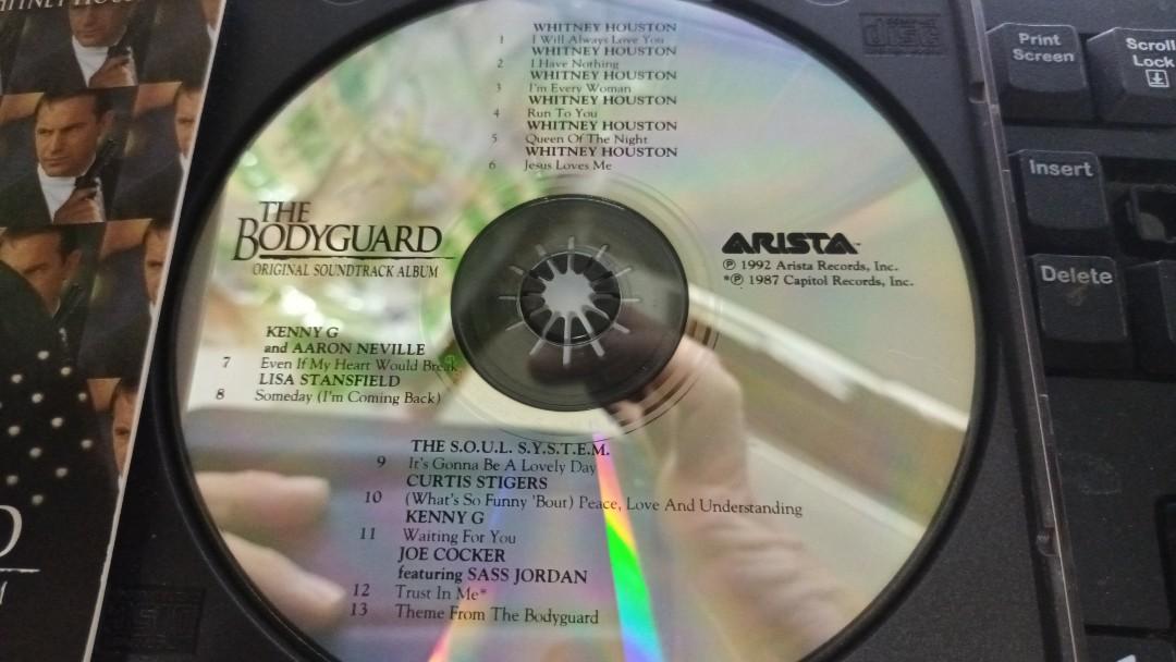發燒天碟 WHITNEY HOUSTON THE BODYGUARD OST 舊版 CD, 興趣及遊戲, 音樂樂器 & 配件, 音樂與媒體 ...