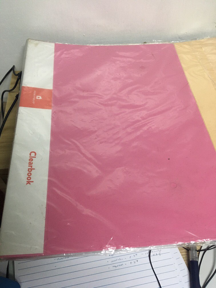 A4 Pink Clear Book clearbook NEW, Hobbies & Toys, Stationary & Craft, Stationery & School ...