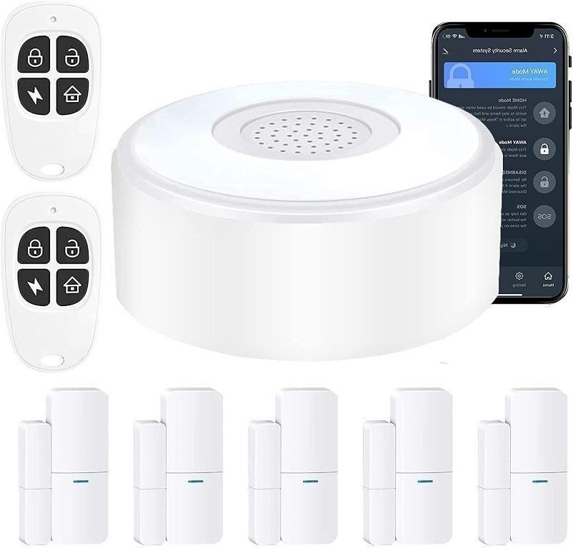 AGSHome Smart Alarm, Home Security Alarm System, 8-piece Kit, Wireless ...