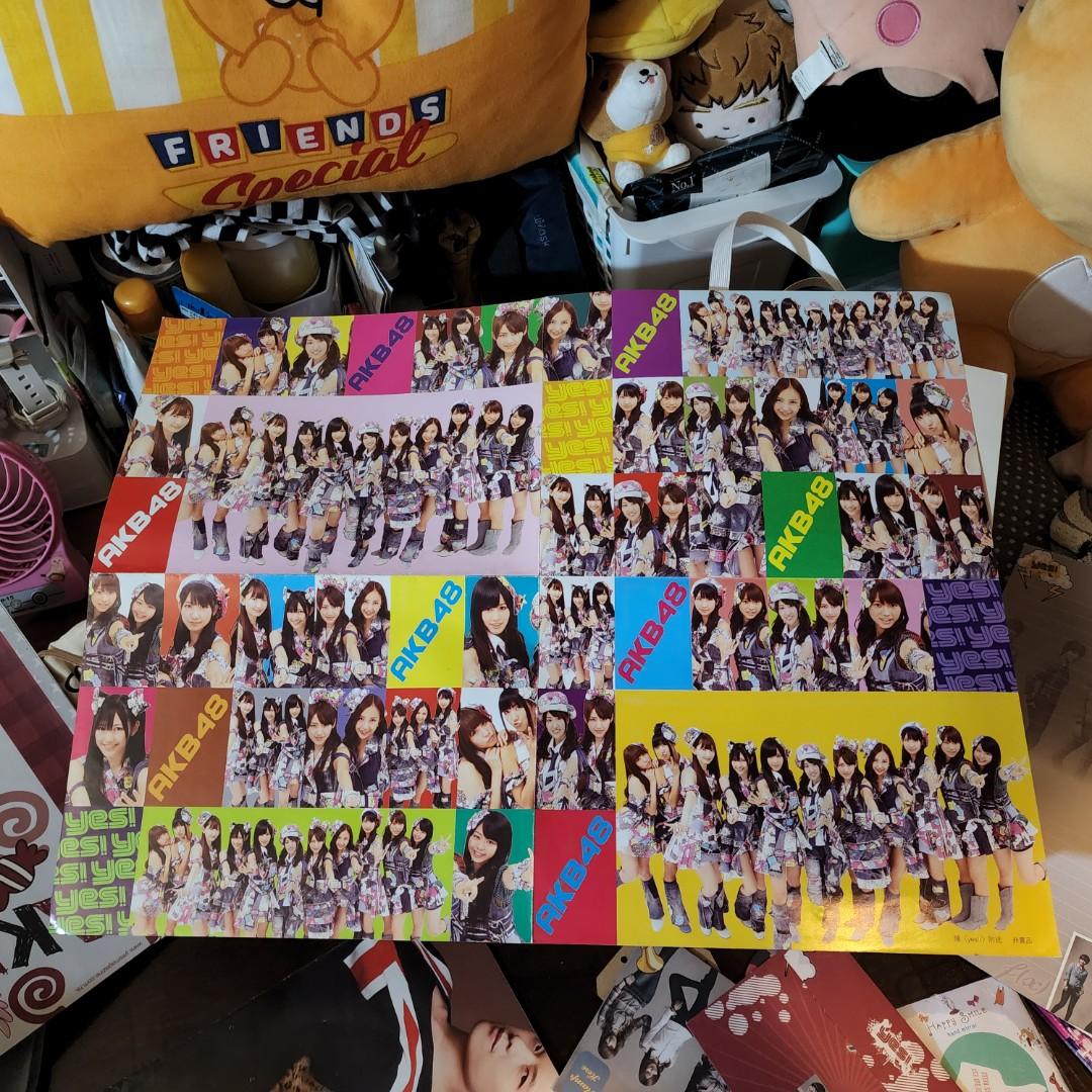 【AKB48】紙本文件夾 文件袋 放件套 poster AKB Yes Poster yes雜誌 文件夾 #前田敦子 #渡邊麻友 #筱條麻里子 ...