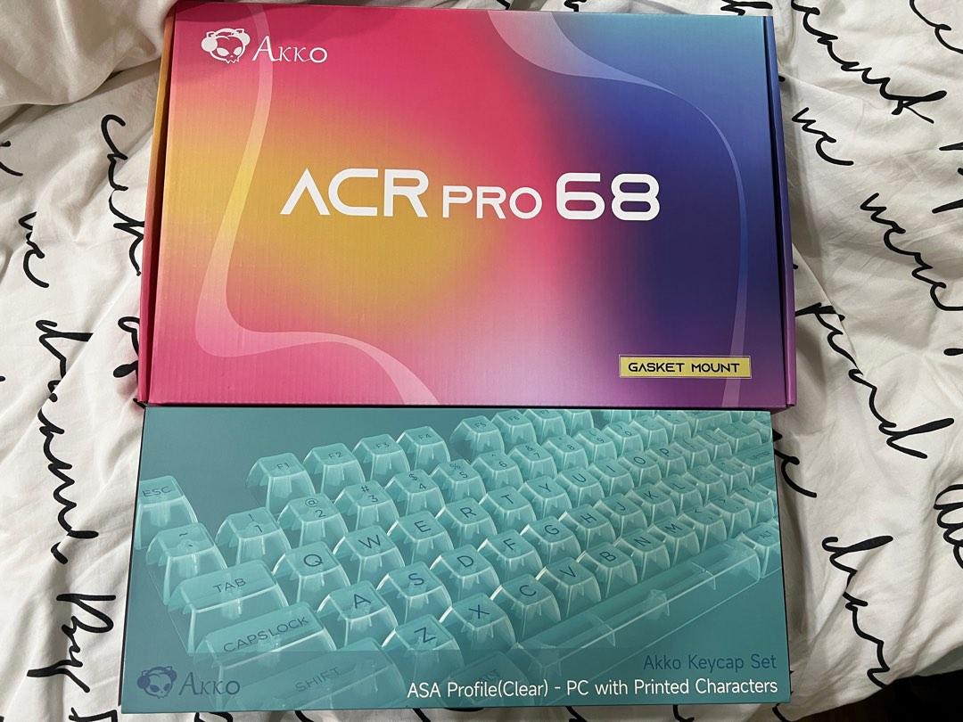 Akko ACR Pro 68 with blue transparent keycaps + Akko crystal switches ...