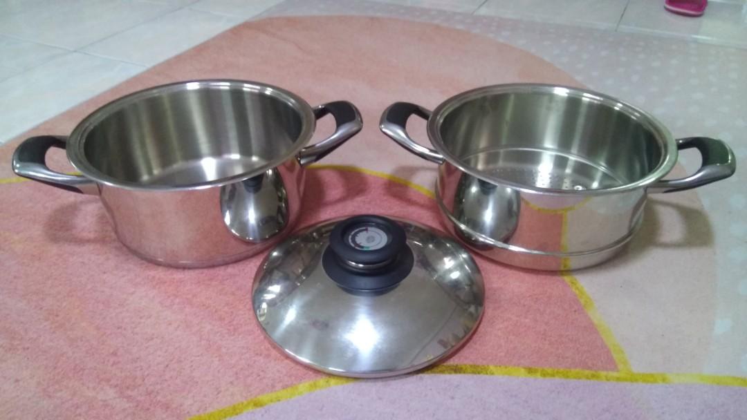 AMC Stainless steel Steamer, Furniture & Home Living, Kitchenware ...