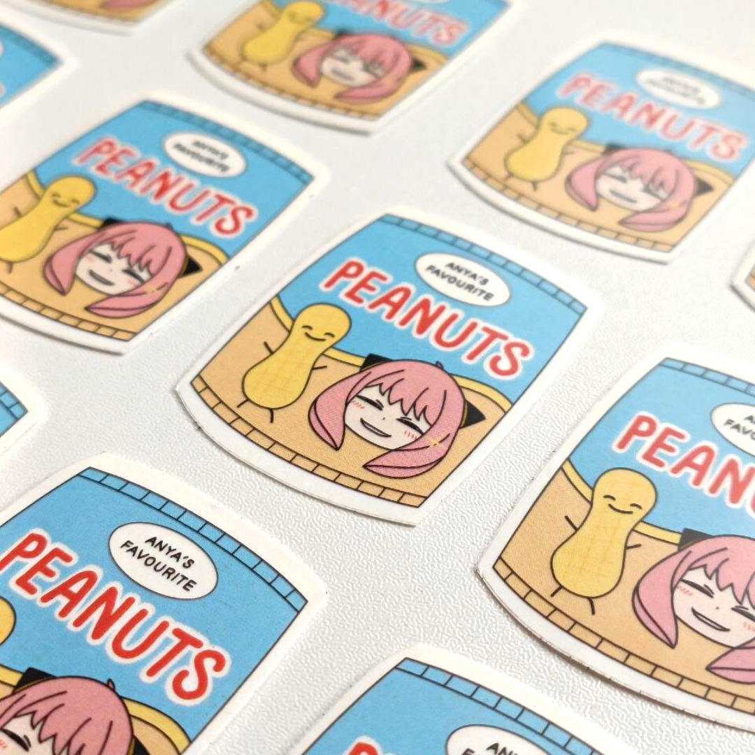 Anya Forger Transparent Stickers (PACK OF 5), Hobbies & Toys ...