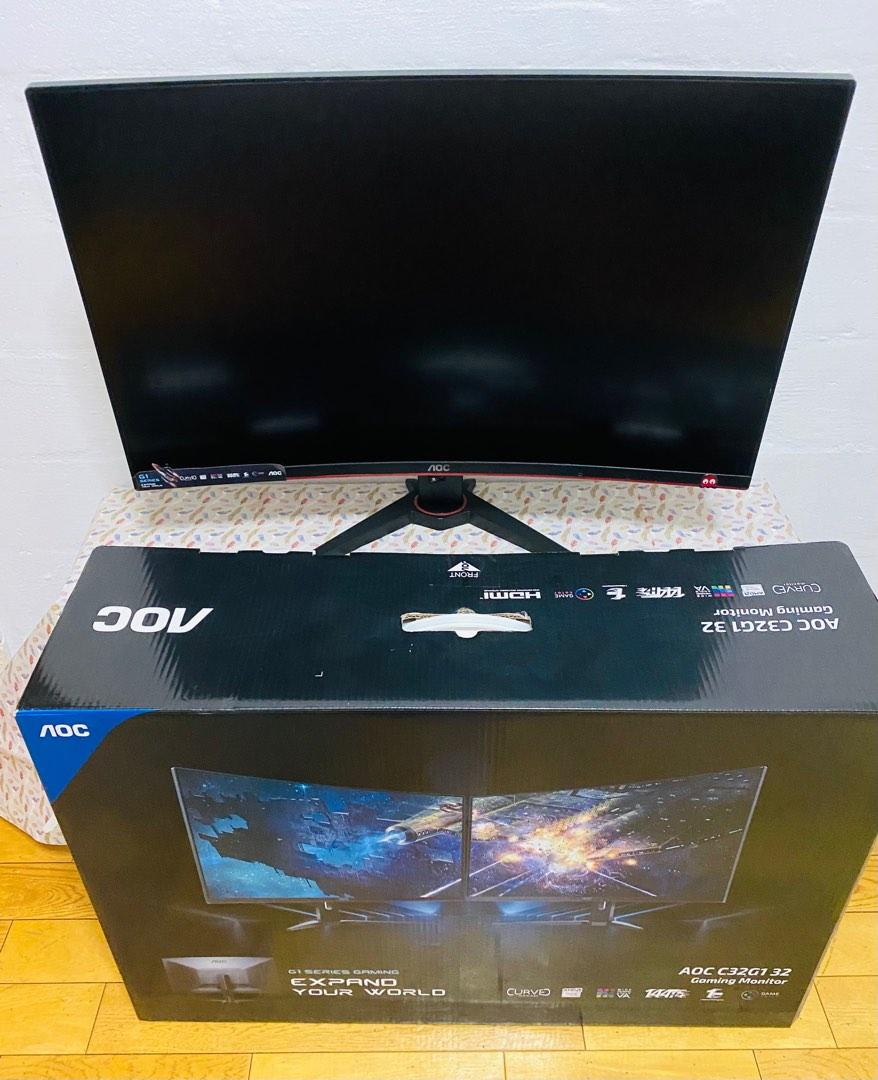 AOC C32G1 32 inch monitor 144hz **moving-out sale**, Computers & Tech ...