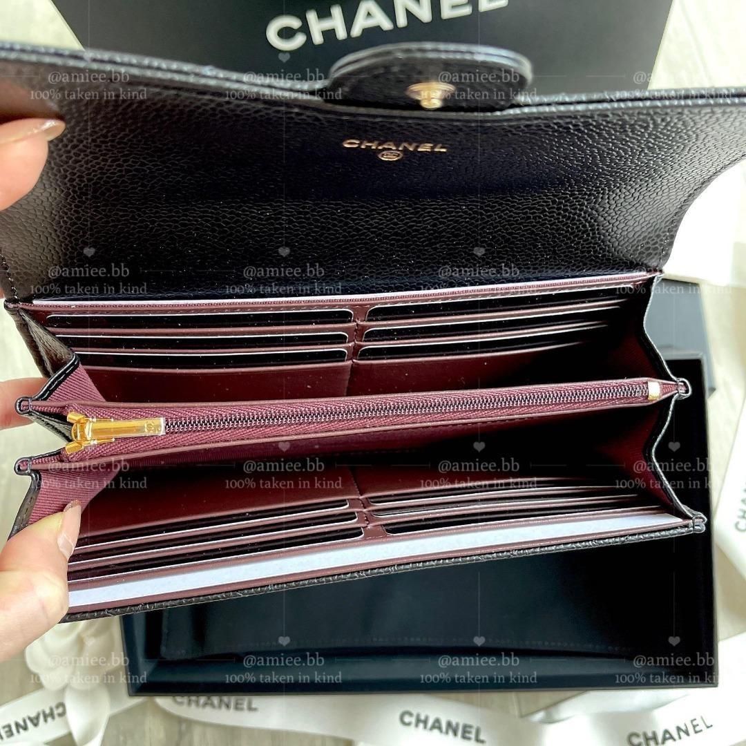 AP0241 Chanel Classic Long Flap Wallet in GHW (03/2023 Receipt), Luxury ...