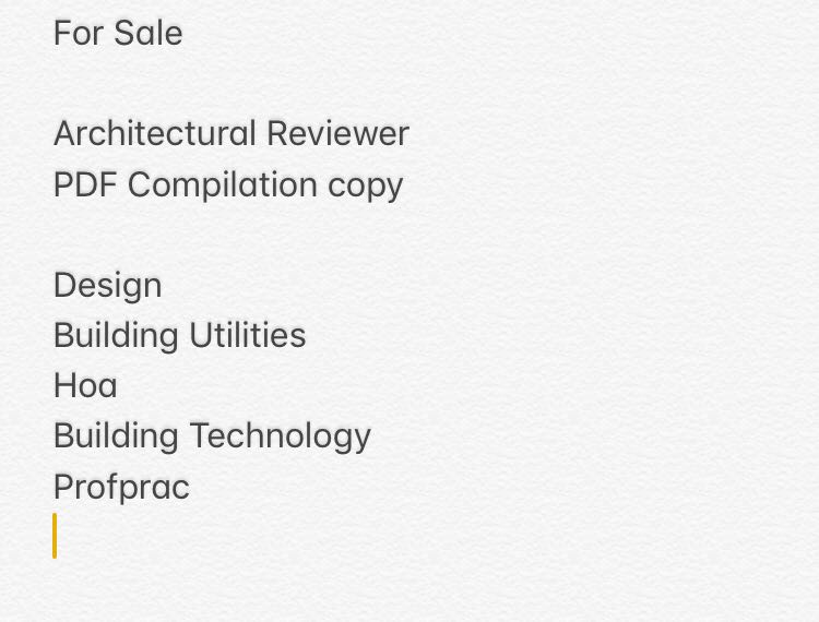 Architectural Reviewer, Hobbies & Toys, Books & Magazines, Assessment ...