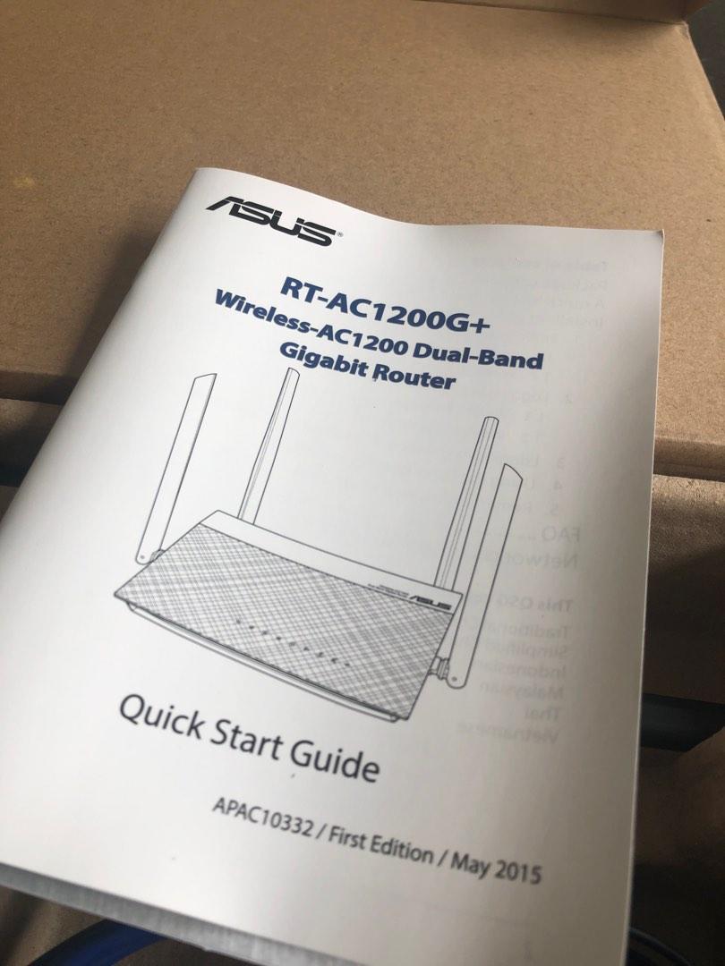 ASUS RT-AC1200G+ Dual-band Wireless Gigabit Router, Computers & Tech ...