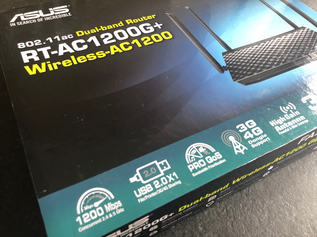 ASUS RT-AC1200G+ Dual-band Wireless Gigabit Router, Computers & Tech ...