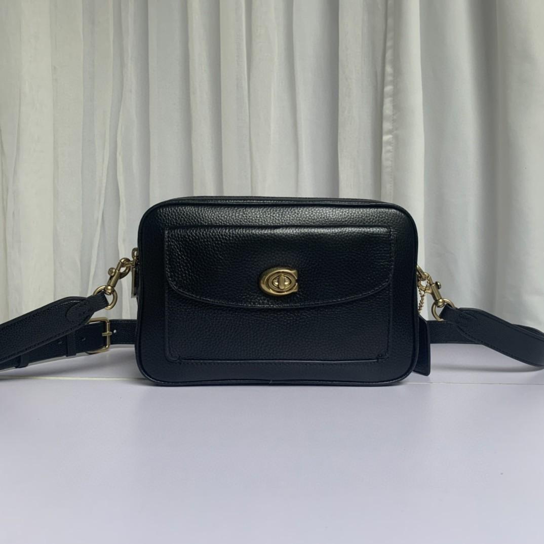 Authentic coach Classic Pebbled Leather Texture CASSIE Camera Bag ...