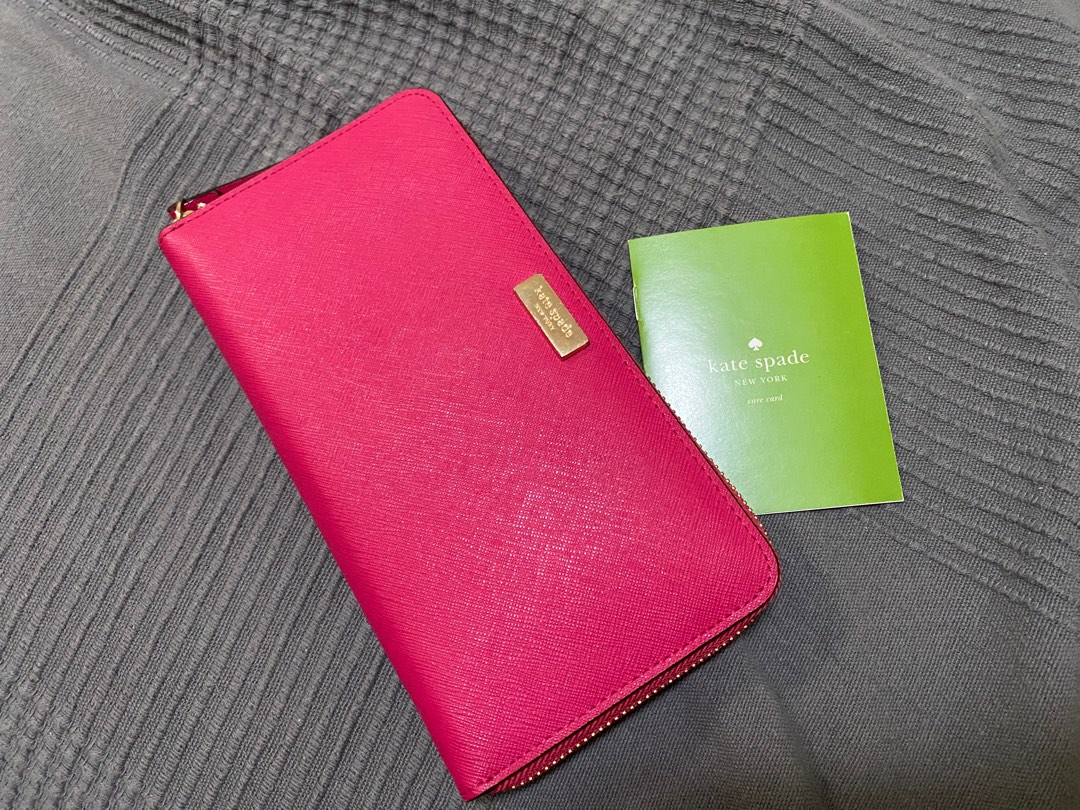 Authentic Kate Spade Saffiano Long Wallet, Women's Fashion, Bags ...