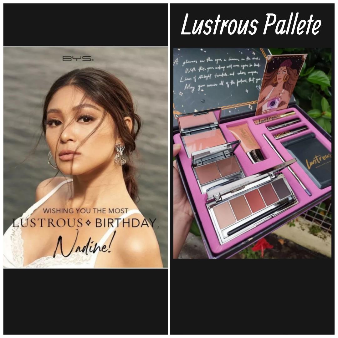 Authentic lustrous Pallete Set Bys Collab By Nadine Lustre, Beauty ...