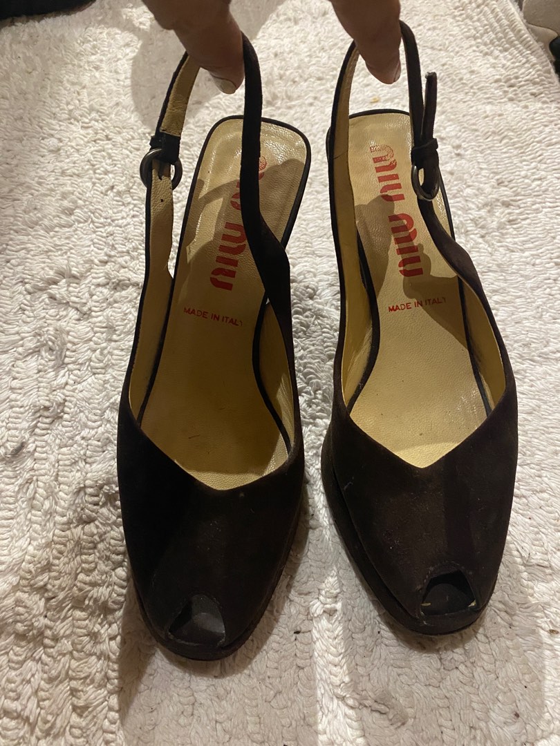 Authentic Miu miu flatform shoes, Women's Fashion, Footwear, Heels on Carousell