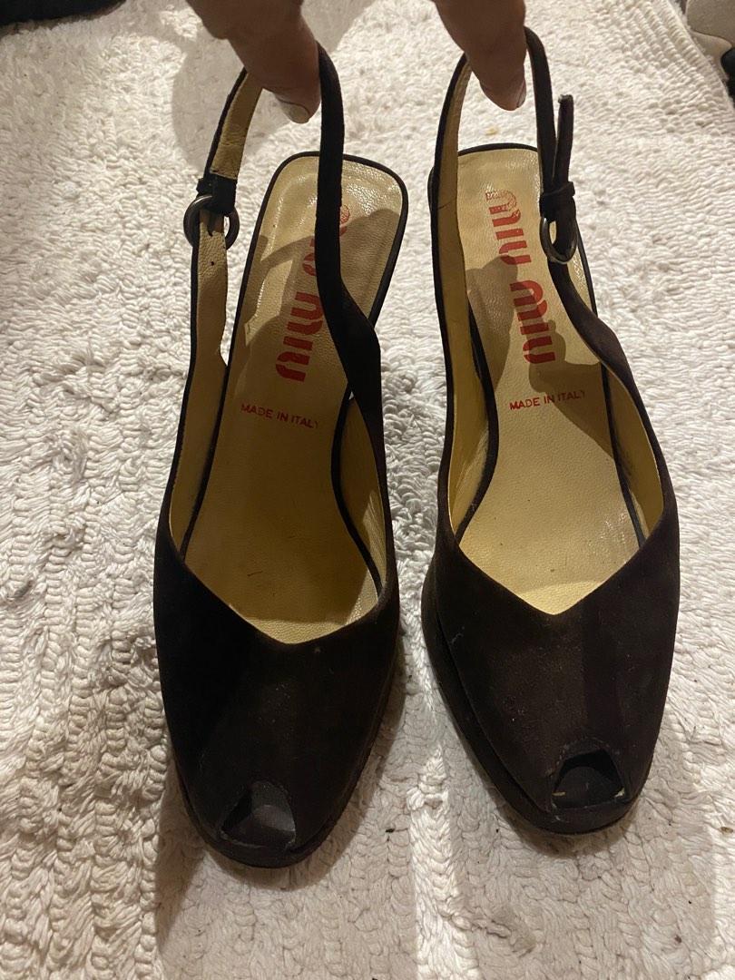 Authentic Miu miu flatform shoes, Women's Fashion, Footwear, Heels on Carousell
