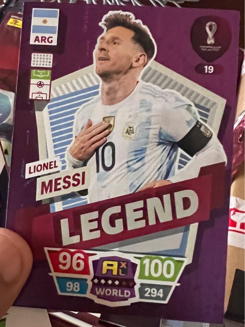 Authentic Panini Fifa World Cup Qatar 2022 Card - Messi Legend Card ...