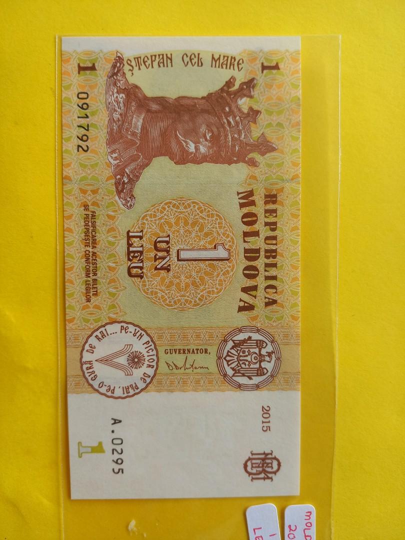 Banknotes Moldova 1 lei, Hobbies & Toys, Collectibles & Memorabilia ...