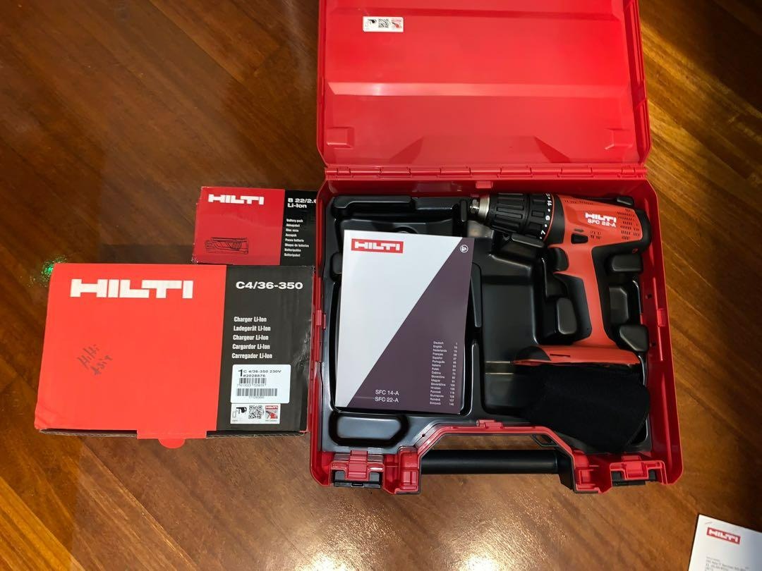 BNIB HILTI SF 6H-A22 CORDLESS DRILL, Furniture & Home Living, Home Improvement & Organisation ...