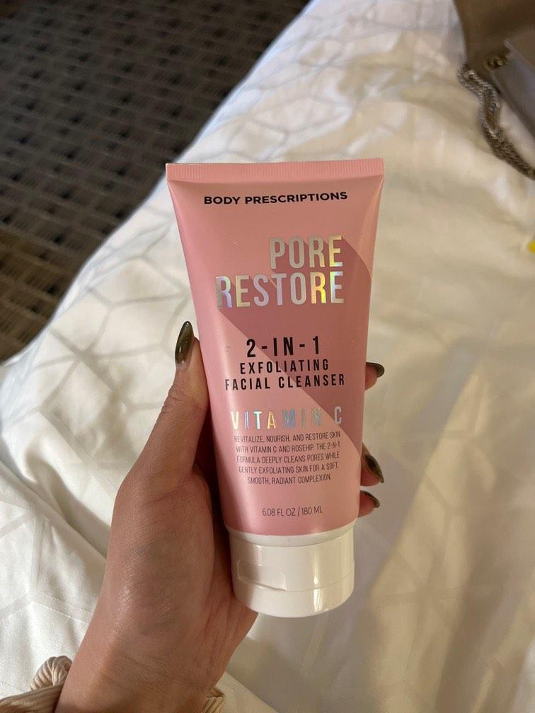 Body prescriptions pore restore 2-in-1 exfoliating facial cleanser ...