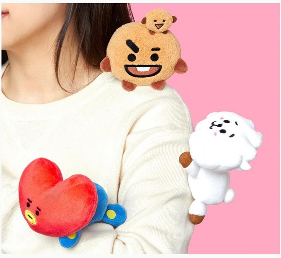 BT21 Tata Magnet Lying Doll Set, Hobbies & Toys, Memorabilia ...