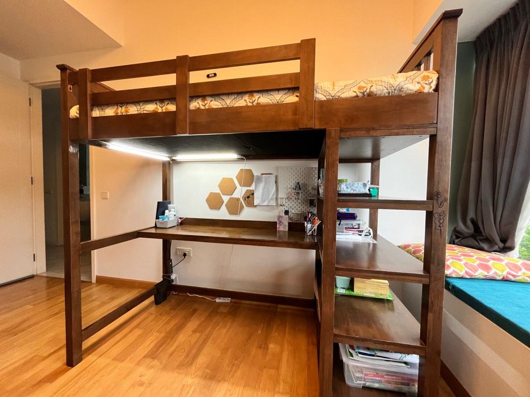 Bunk Bed with study table from Picket and Rail, Furniture & Home Living ...