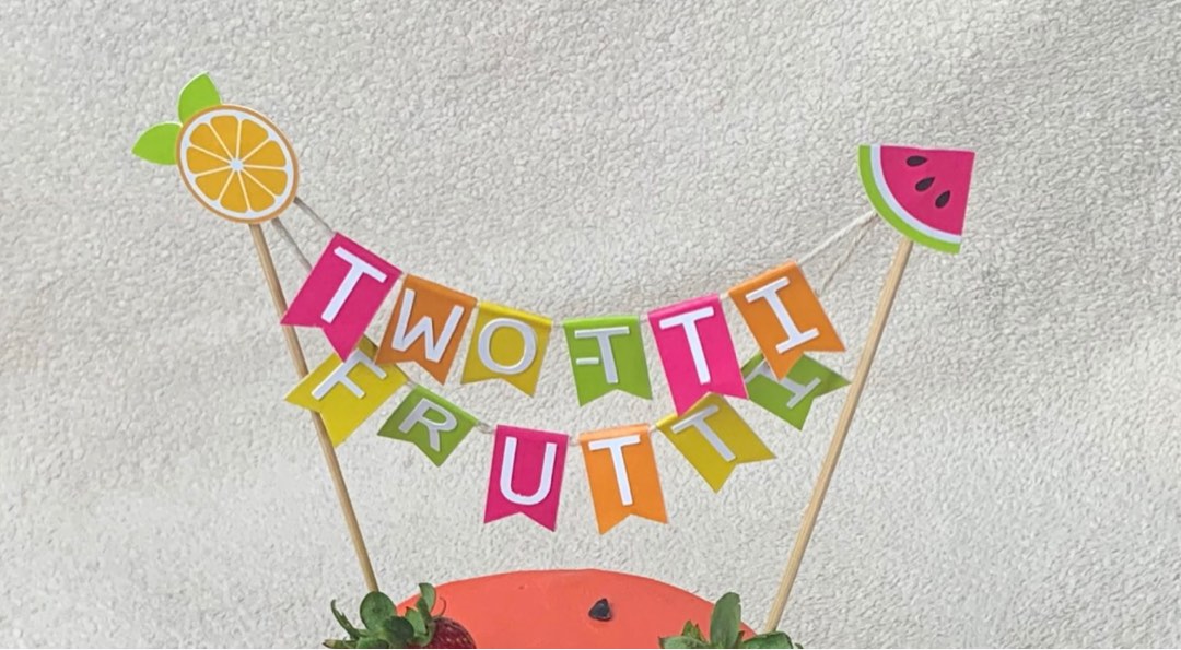 Cake topper - fruit / aloha theme, Hobbies & Toys, Stationery & Craft ...