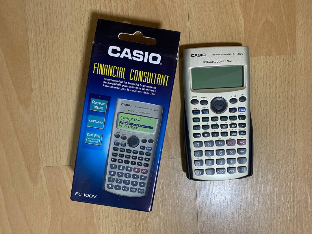 Casio Financial Calculator FC-100V, Computers & Tech, Office & Business ...
