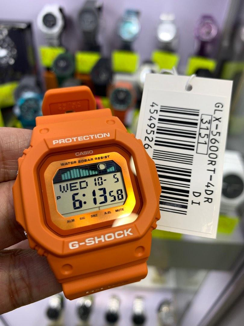 CASIO GLX G-LIDE SERIES G-SHOCK GLX-5600RT-4DR GLX5600RT TIDE GRAPH ...