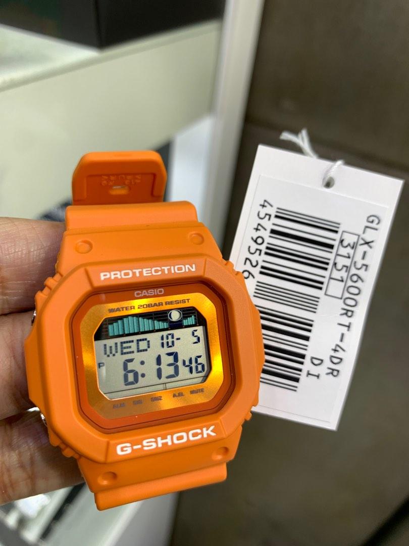 CASIO GLX G-LIDE SERIES G-SHOCK GLX-5600RT-4DR GLX5600RT TIDE GRAPH ...