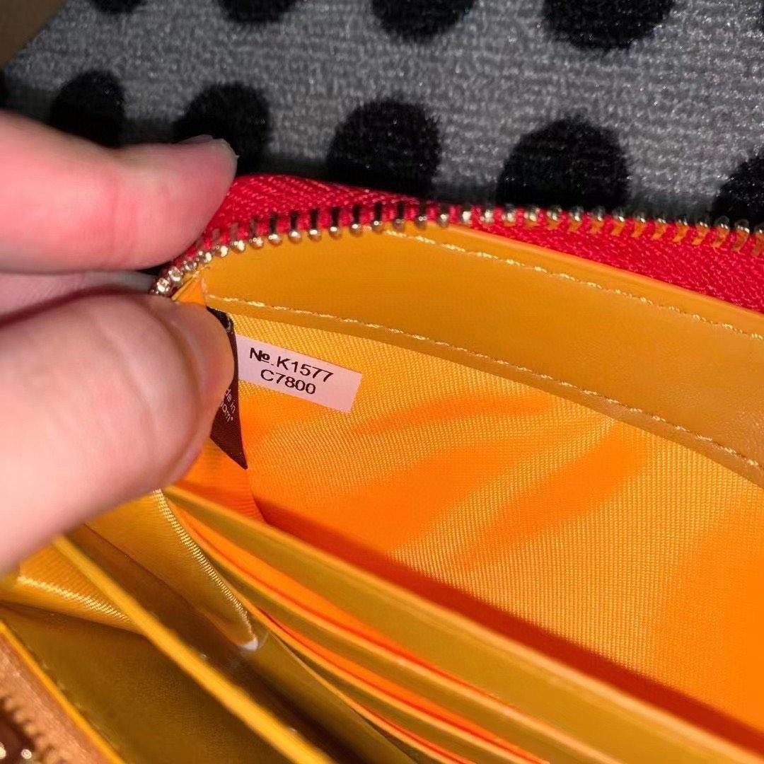 Coach Disney Mickey Mouse X Keith Haring Long Zip Around Wallet C7800 ...