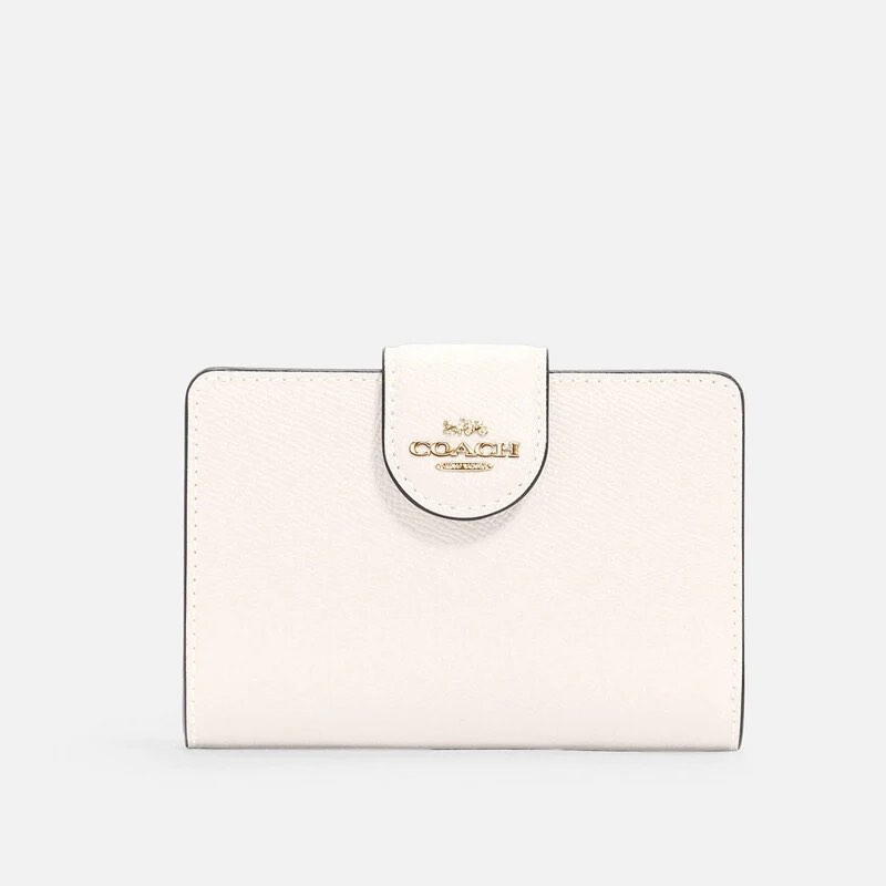 Coach Medium Zip Wallet (Chalk), Women's Fashion, Bags & Wallets ...